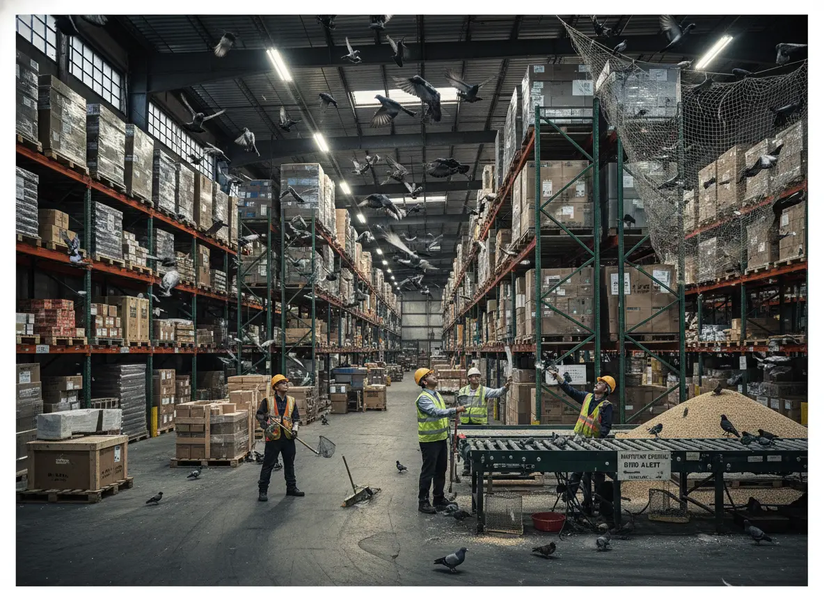 How Birds Damage Warehouse Inventory and Operations